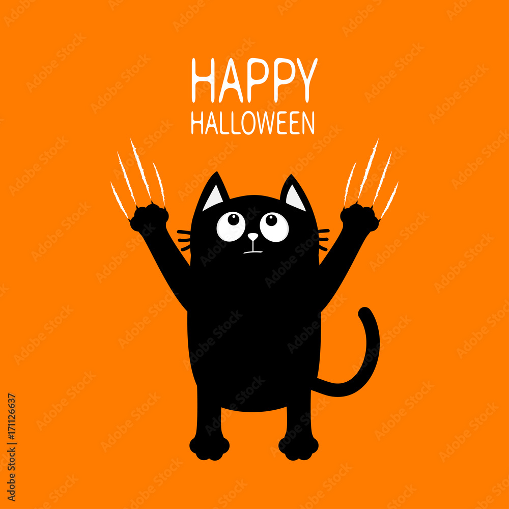 Scary Cat Face Halloween