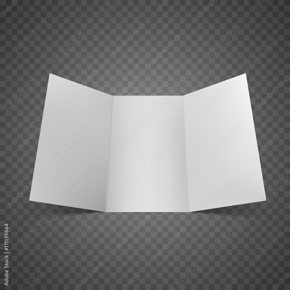 Mockup brochure. Half side view. Template ready for your design. Vector ...