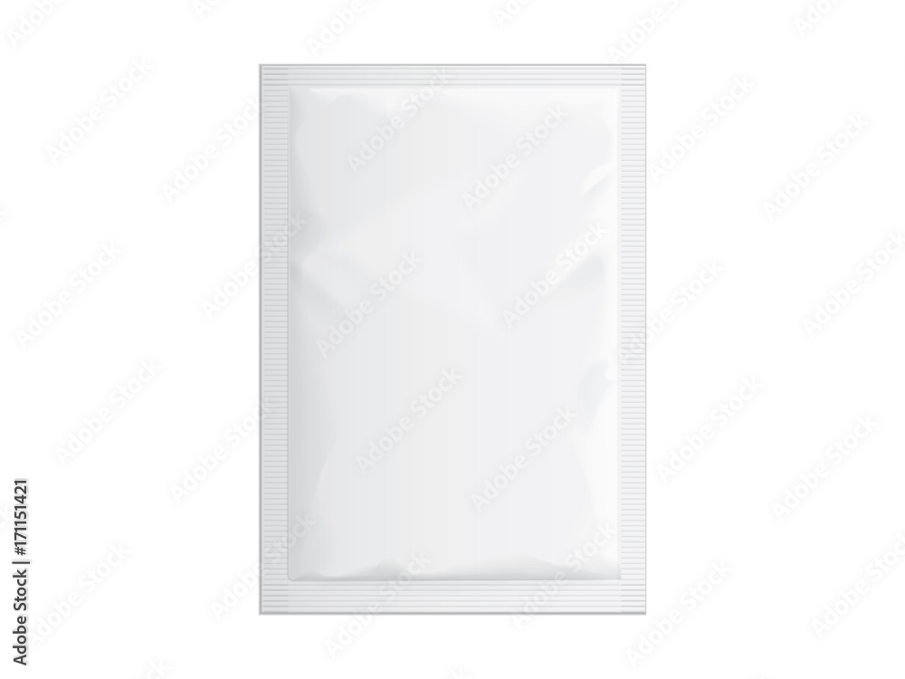 Sachet for your design and logo. It's easy to change colors. Vecor ...