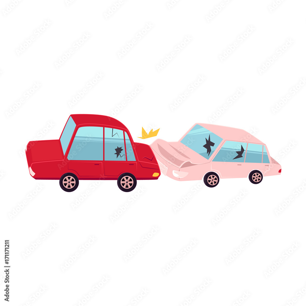 Cartoon Cars Crashing