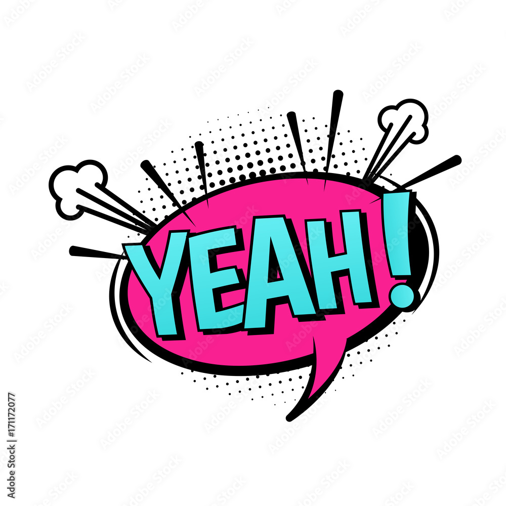 YEAH! Stock Vector | Adobe Stock