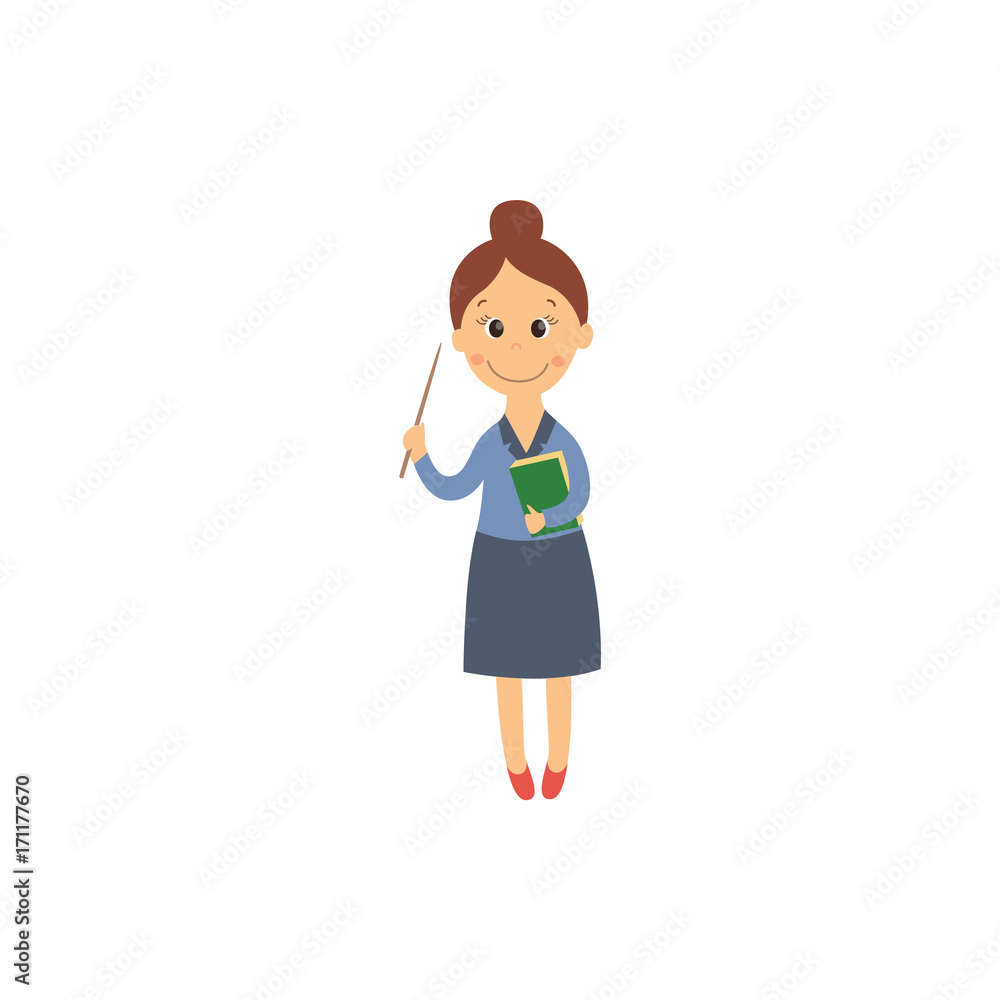 Pretty Teacher Cartoon