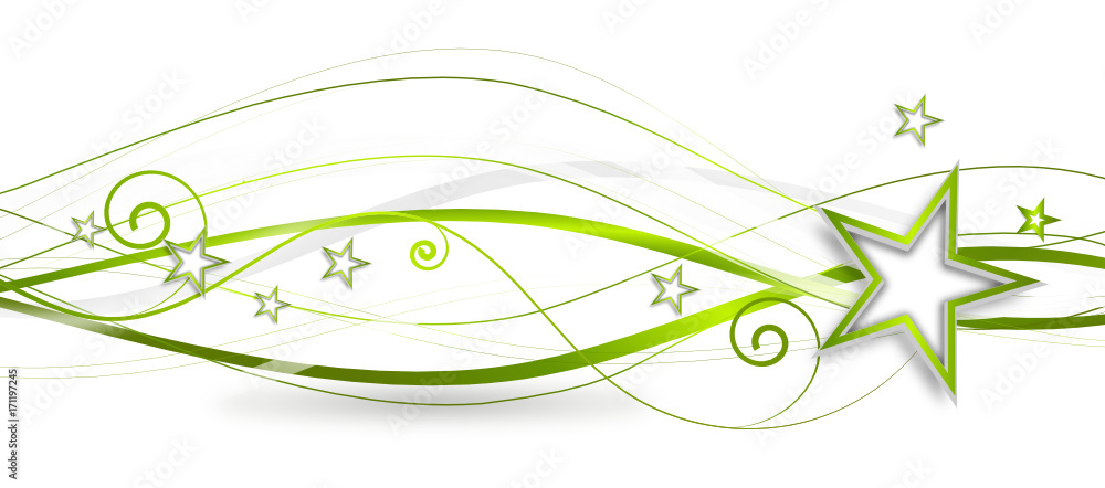 Stern Sterne Band Hintergrund Weihnachten Grün Stock Vector | Adobe Stock