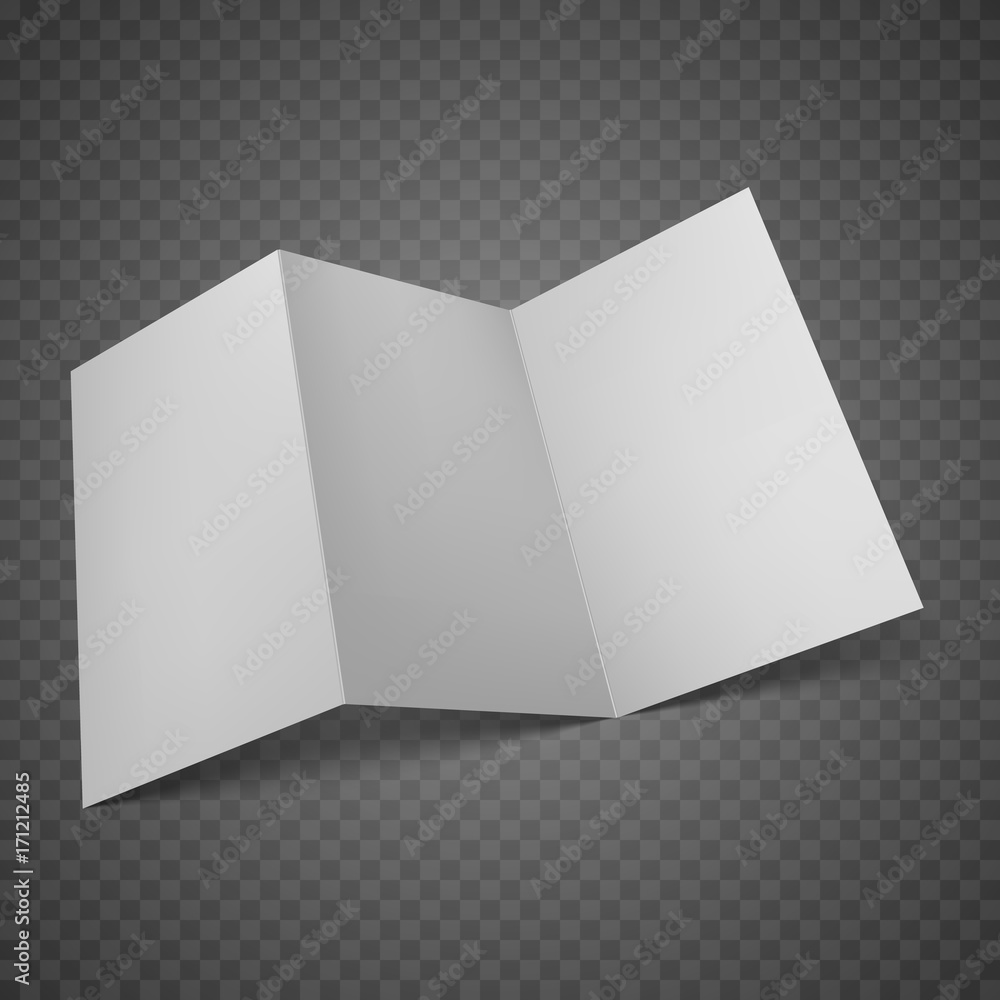 Mockup brochure. Half side view. Template ready for your design. Vector ...
