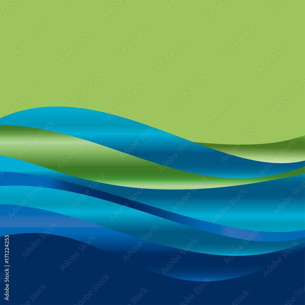 abstract gradient wave background for web and print. vector ...