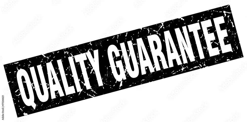 square grunge black quality guarantee stamp Stock Vector | Adobe Stock