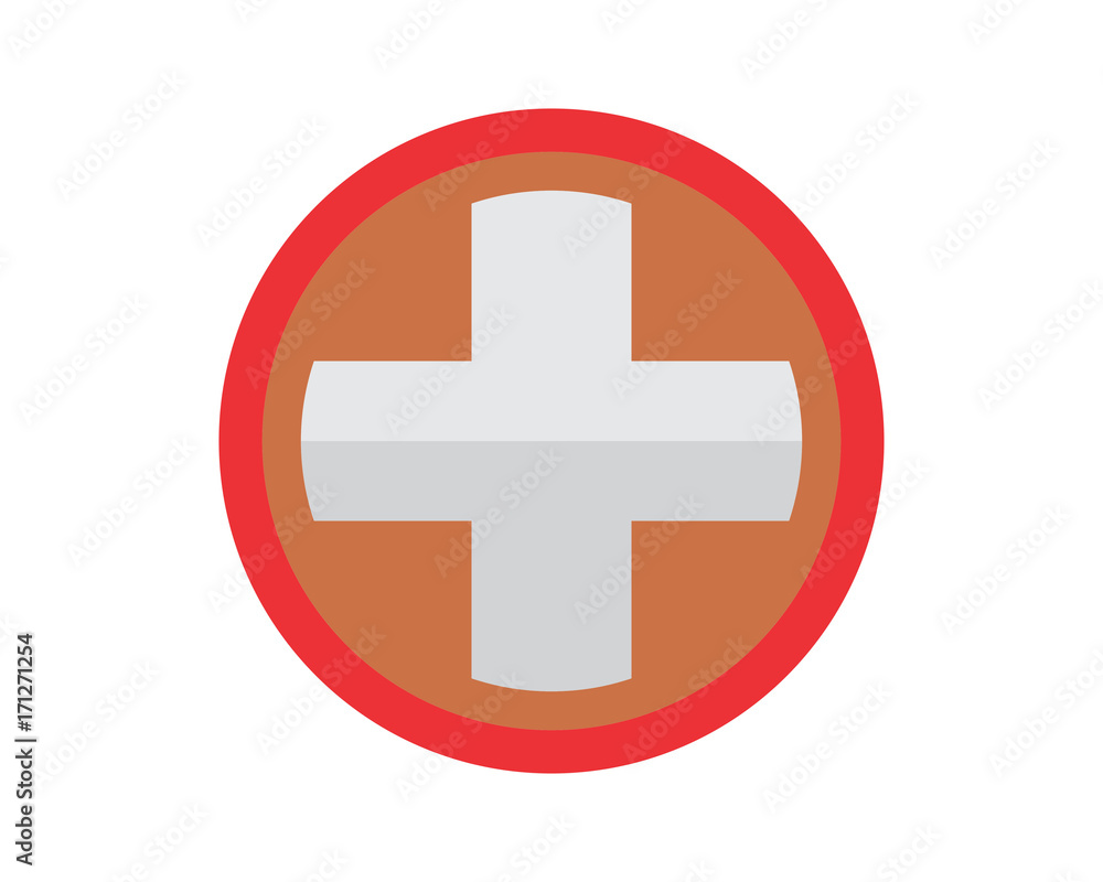 circle medical cross hospital clinic icon logo image vector Stock ...