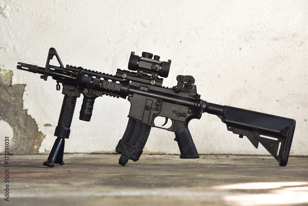 Weapons and military equipment for army, Assault rifle gun (M4A1 ...