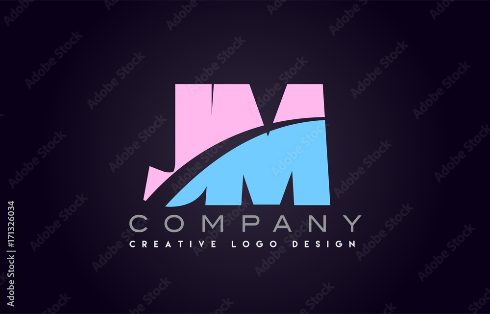 jm alphabet letter join joined letter logo design Stock Vector | Adobe ...