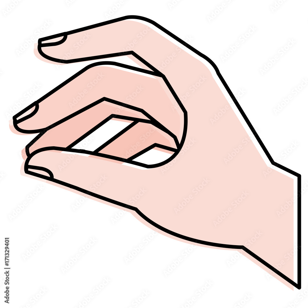 human hand catching icon vector illustration design Stock Vector ...