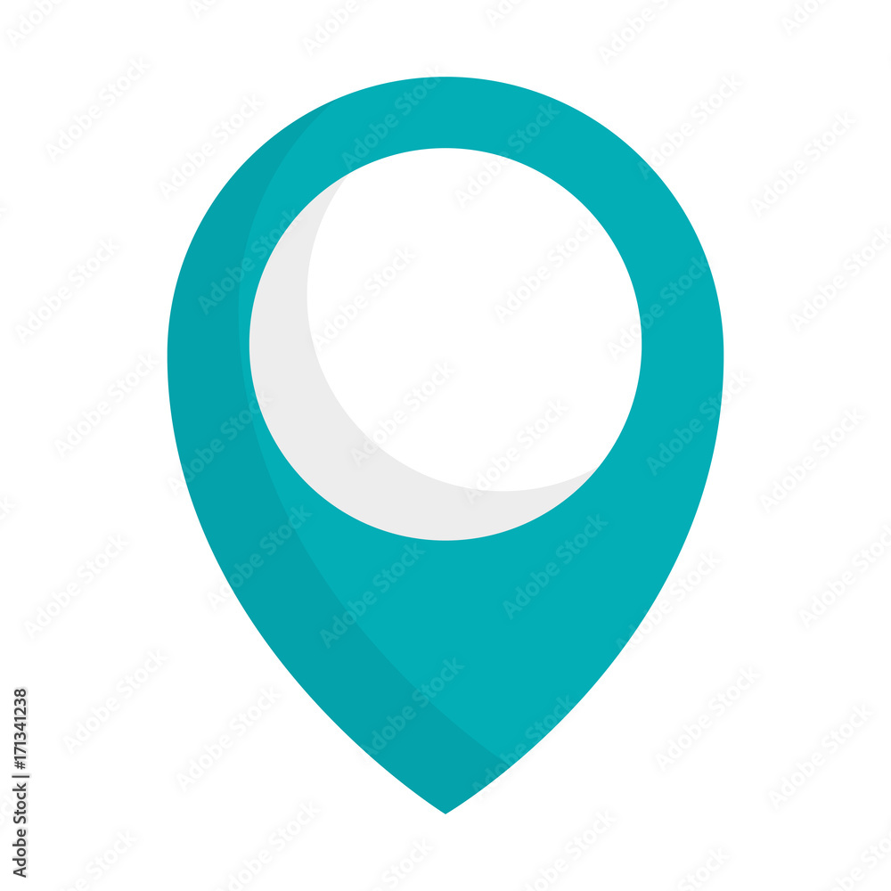 location pin icon over white background vector illustration Stock ...