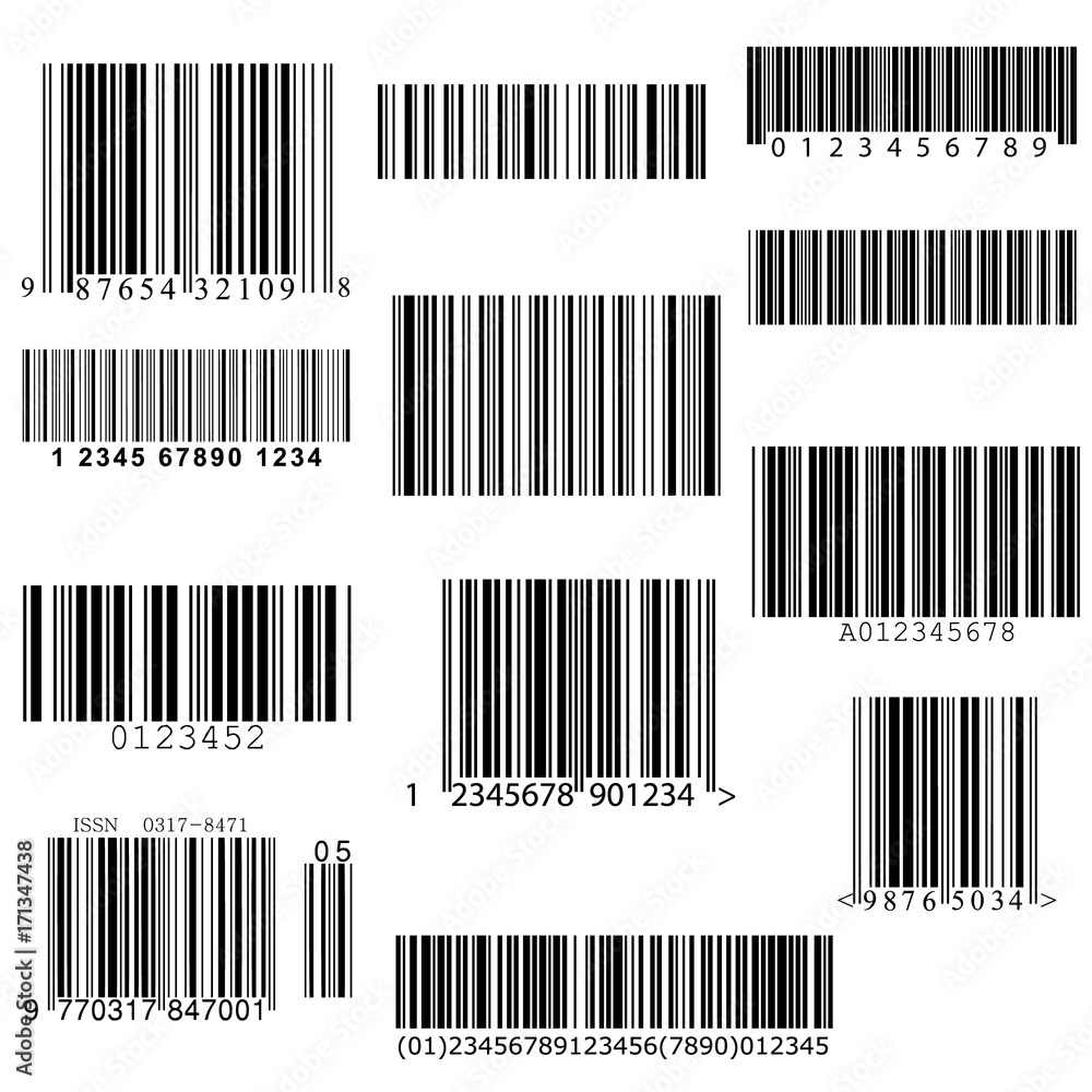 set of vector barcodes Stock Vector | Adobe Stock