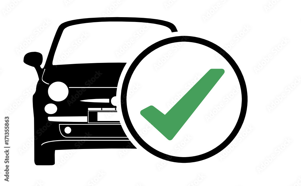 Autocheck (auf Volltransparenz) Stock-Vektorgrafik | Adobe Stock