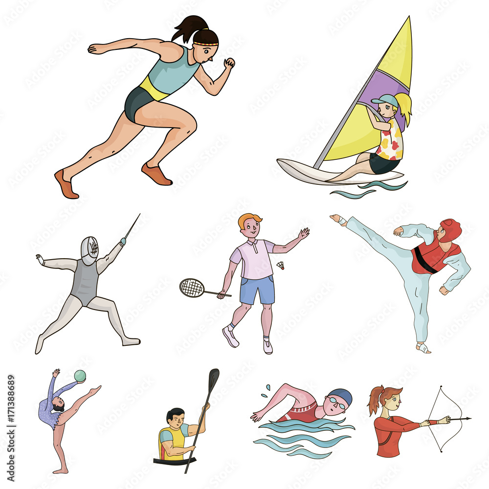 Olympic sports. Winter and summer sports. A set of pictures about ...