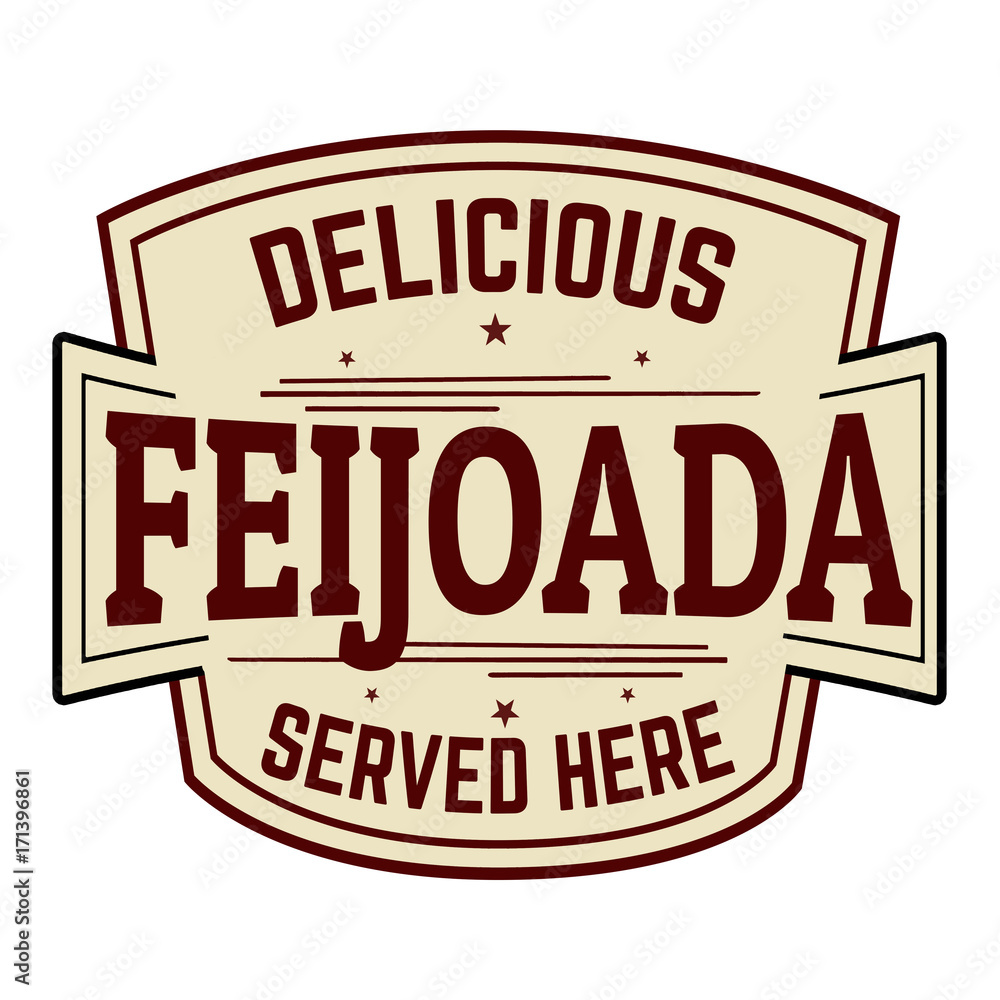 Vetor do Stock: Feijoada sign or stamp | Adobe Stock