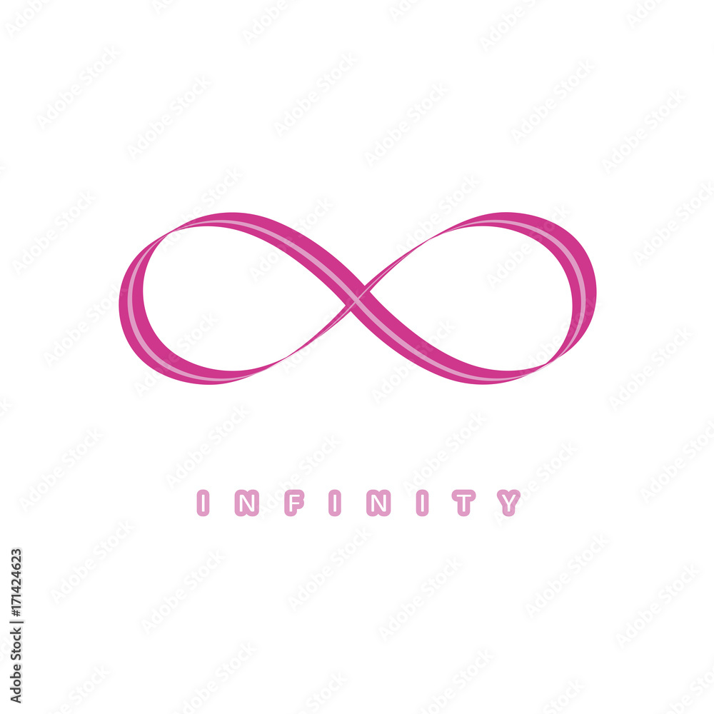 infinity symbol pink Stock Vector | Adobe Stock