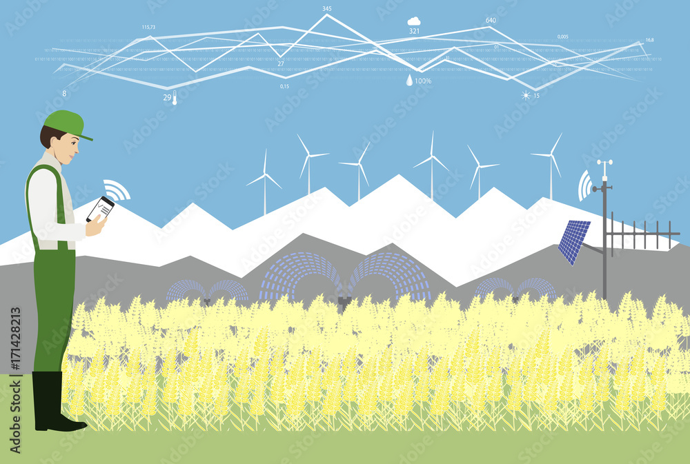 Internet of things in agriculture. Smart farm with wireless control ...