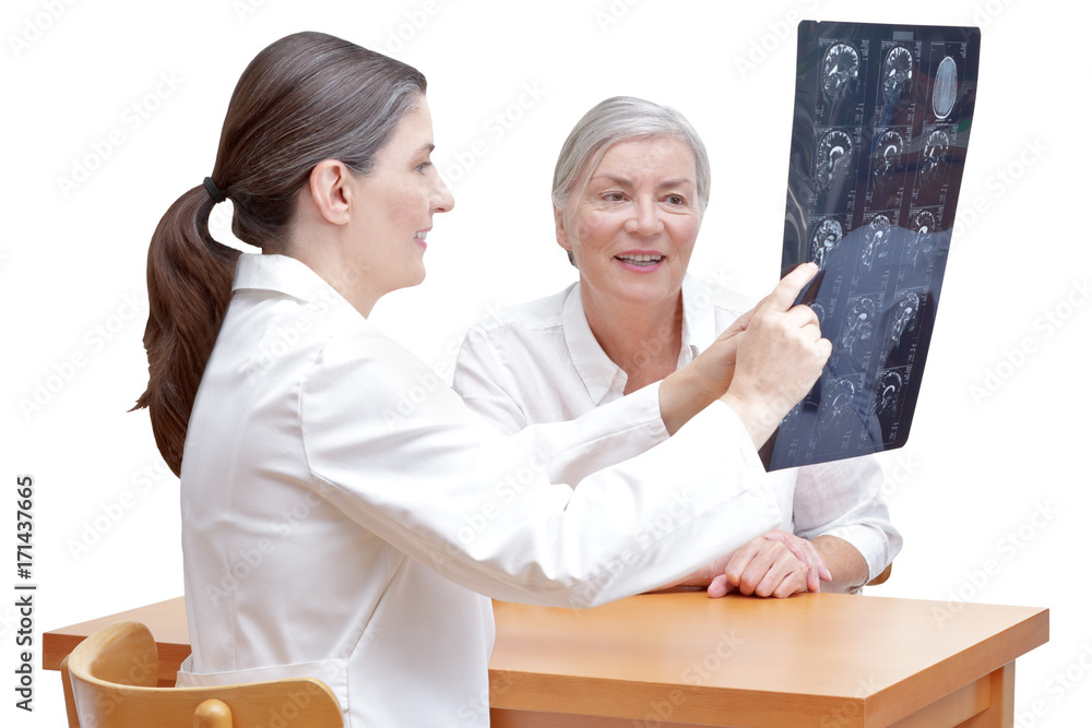 patient doctor mri brain isolated Stock Photo | Adobe Stock