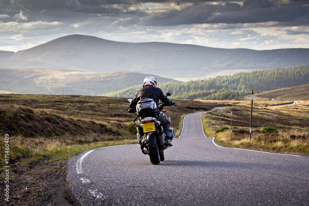 BMW motorcycle, Cairn o Mount, Scotland Stock Photo | Adobe Stock