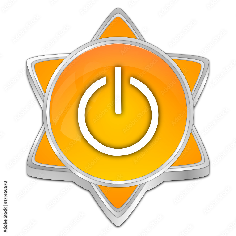 Power Button - 3D illustration Stock Vector | Adobe Stock