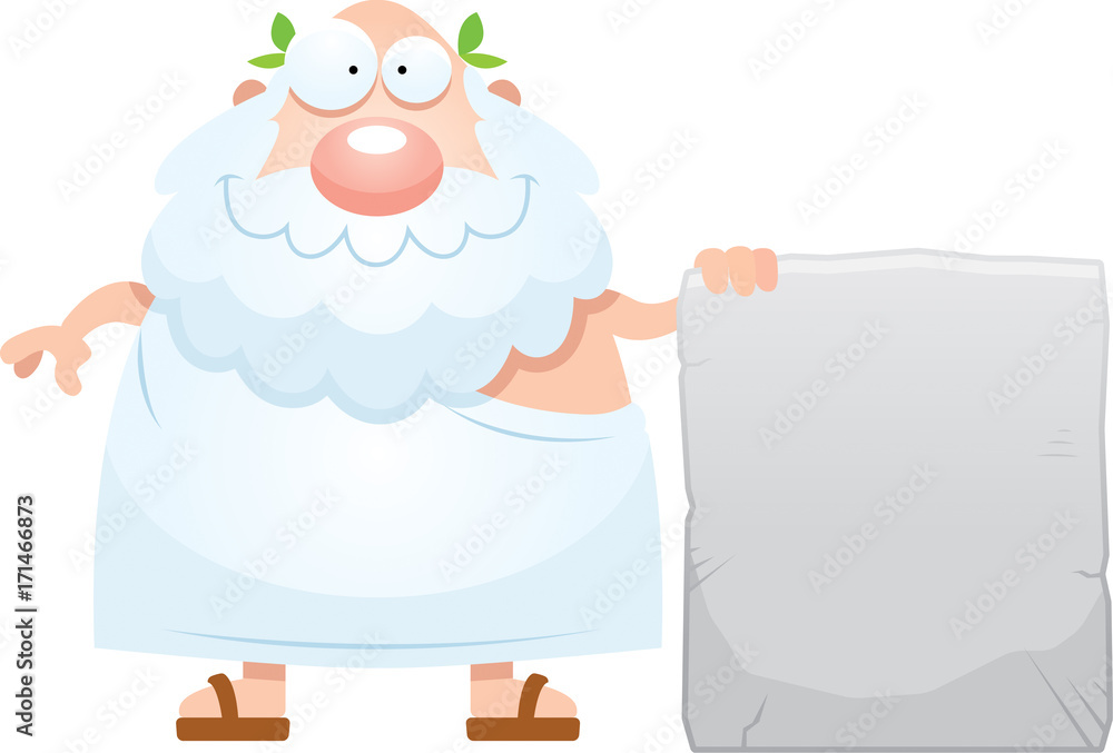 Cartoon Greek Sign Stock Vector | Adobe Stock