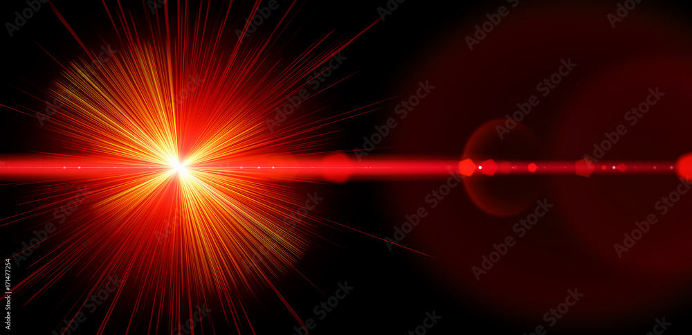 Roter Laser Stock Illustration | Adobe Stock