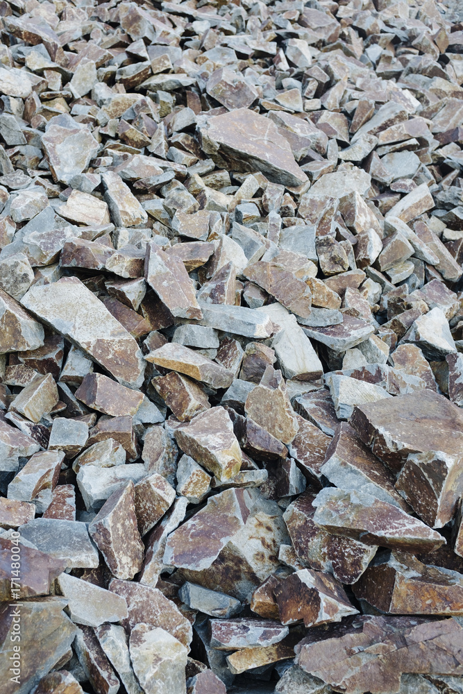 Large pile of boulders and rocks in the North Cascades, WA Stock Photo ...