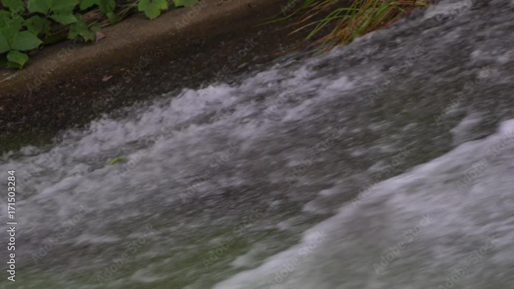Water flow over spillway,Electrical power station,Clean energy with ...