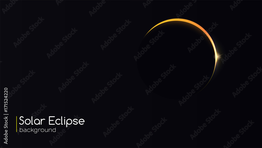 Solar eclipse, astronomical phenomenon - full sun eclipse. Natural ...