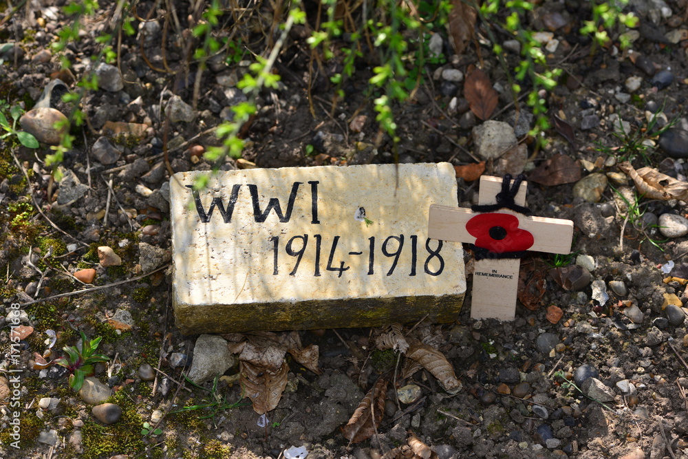 World war one 1914-1918 sign Stock Photo | Adobe Stock