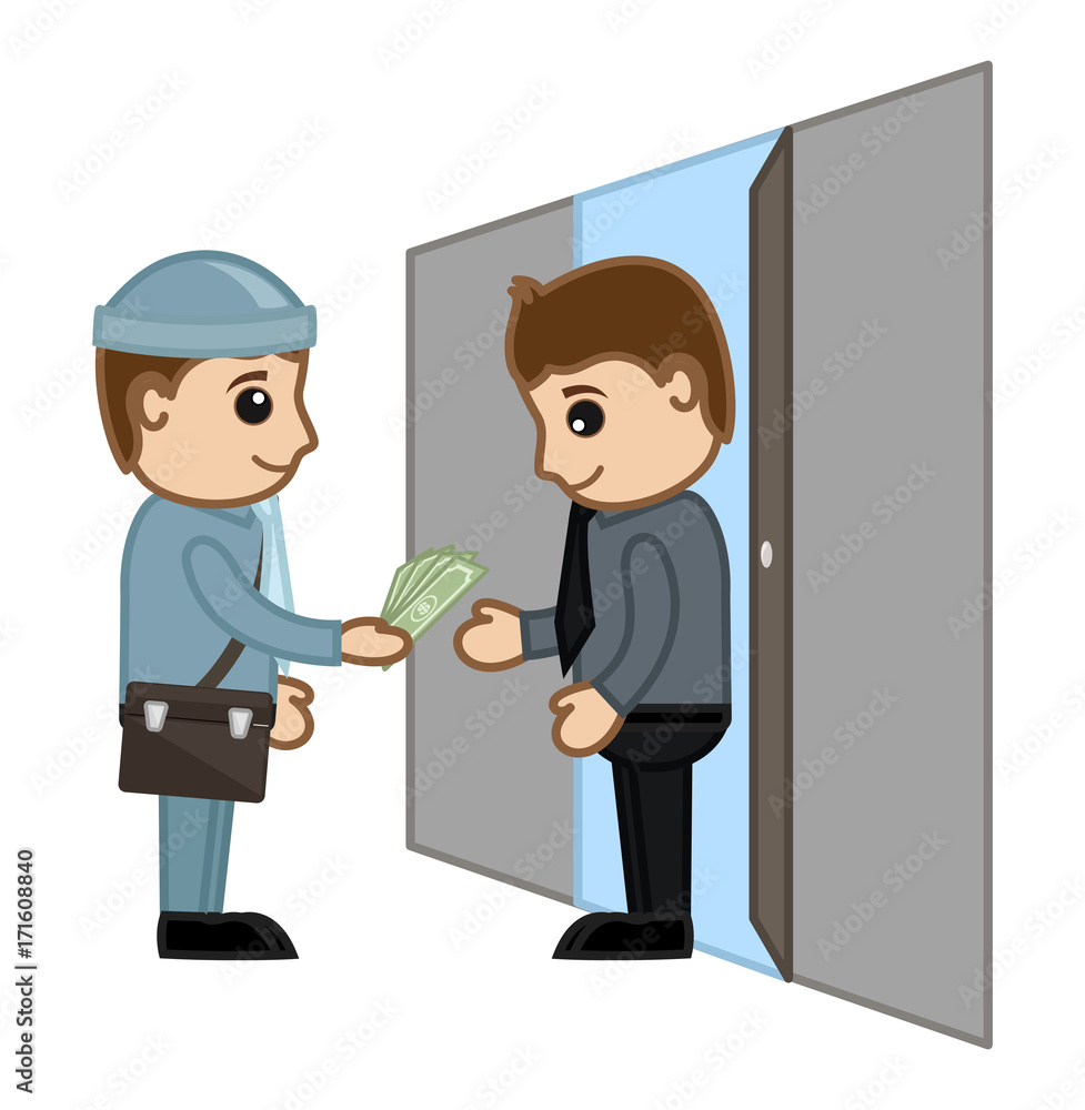 Man Giving Money Clipart