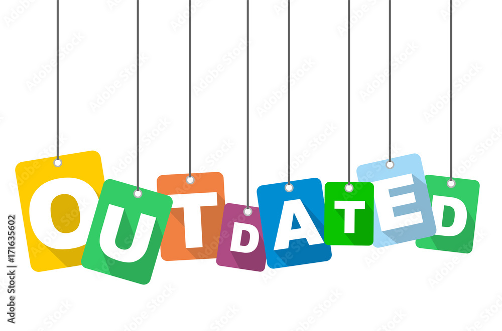 Colorful vector flat design background outdated. It is well adapted for ...