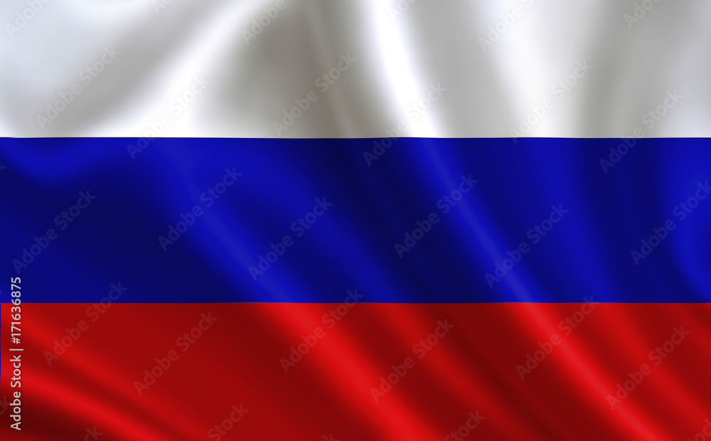 Russian flag. Russia flag. Flag of Russia. Russia flag illustration ...