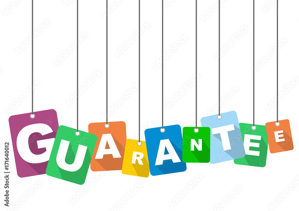 vector illustration background guarantee Stock Vector | Adobe Stock