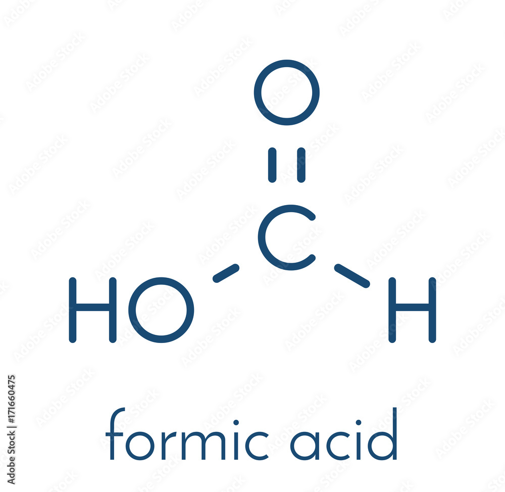 Formic acid molecule. Present in ant venom and in stinging nettle ...