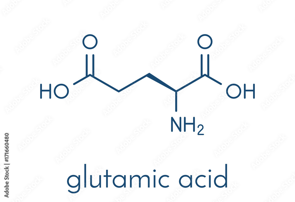 Glutamic acid (l-glutamic acid, Glu, E) amino acid and neurotransmitter ...