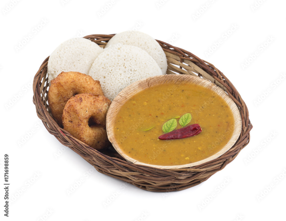 idli vada south indian food Stock Photo | Adobe Stock