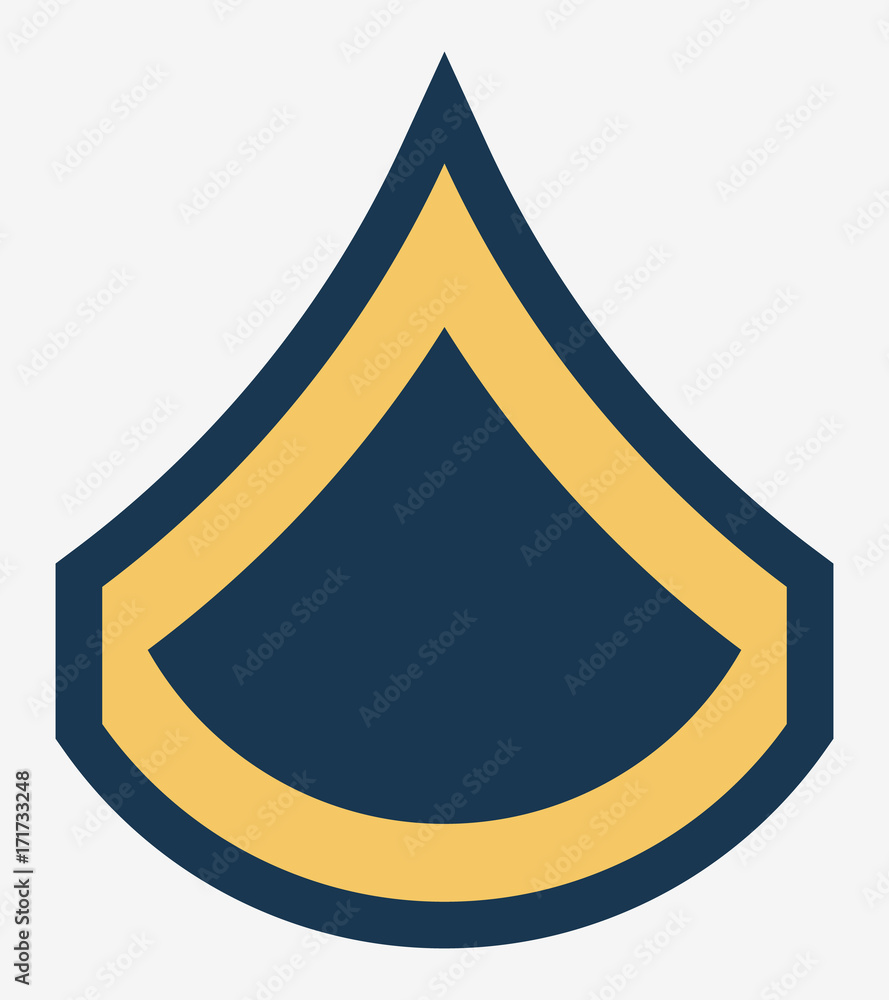 Military Ranks and Insignia. Stripes and Chevrons of Army Stock Vector ...