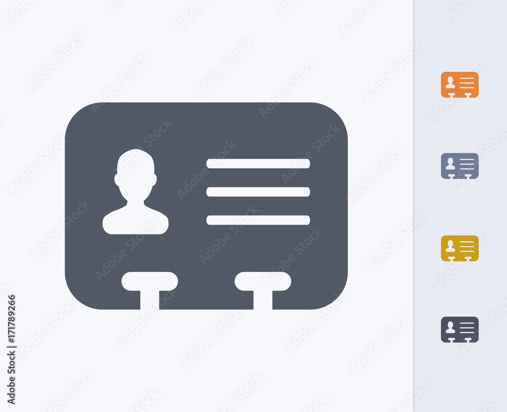 Name Tag - Carbon Icons. A professional, pixel-perfect icon designed on ...