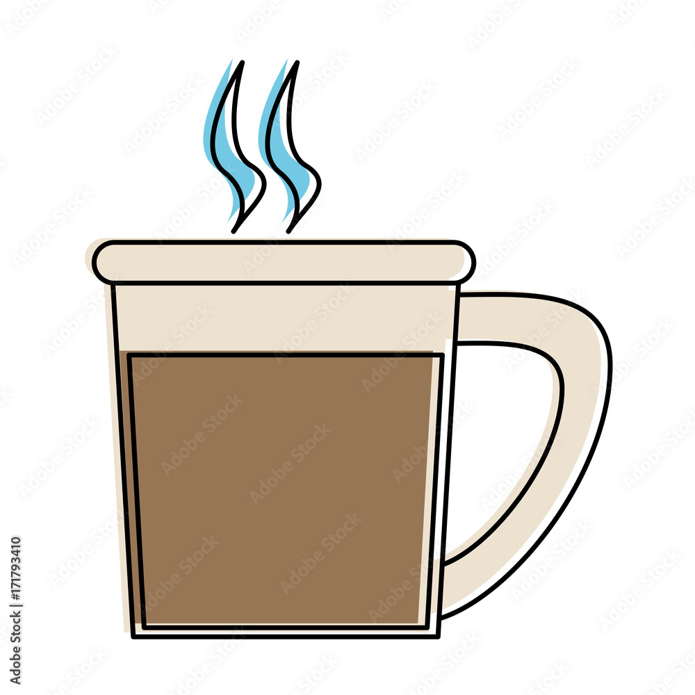 hot cup or mug icon image vector illustration design Stock Vector ...