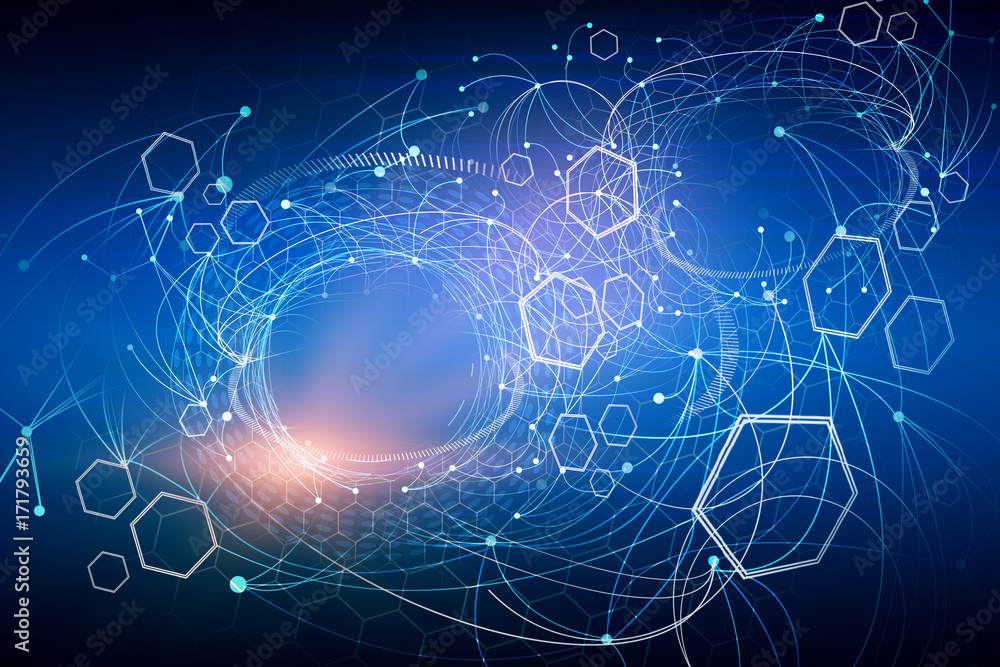 Blue digital backdrop Stock Photo | Adobe Stock