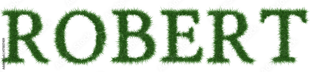 Robert - 3D rendering fresh Grass letters isolated on whhite background ...