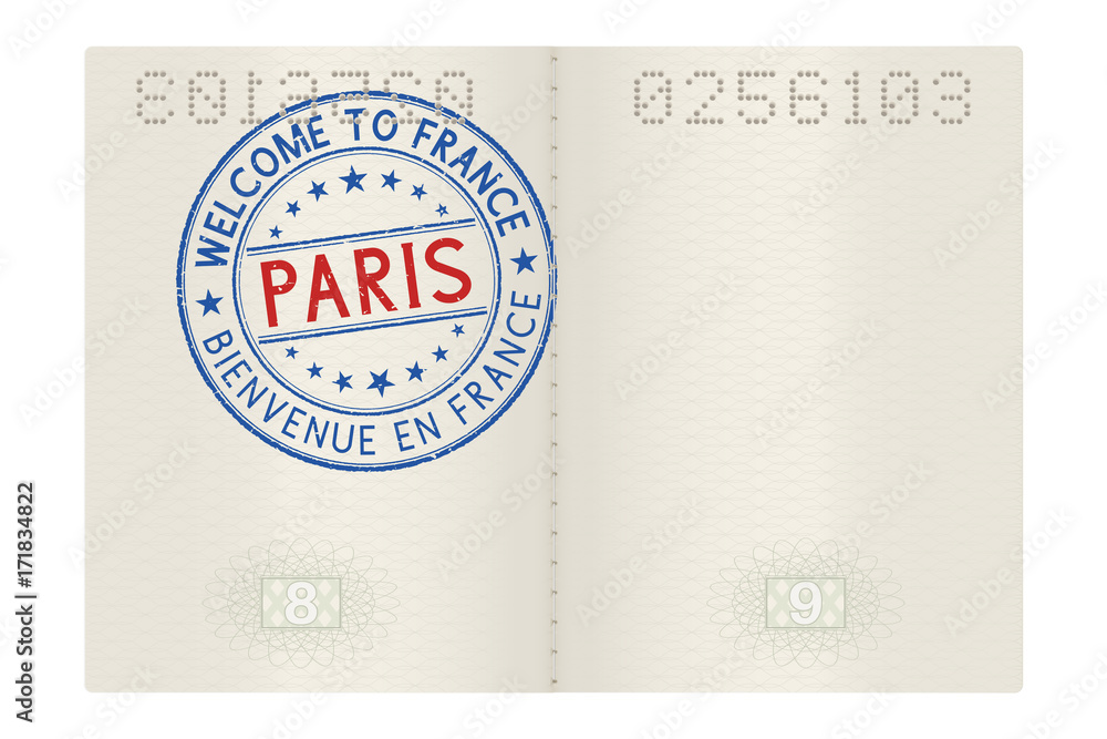 Paris Passport Stamp