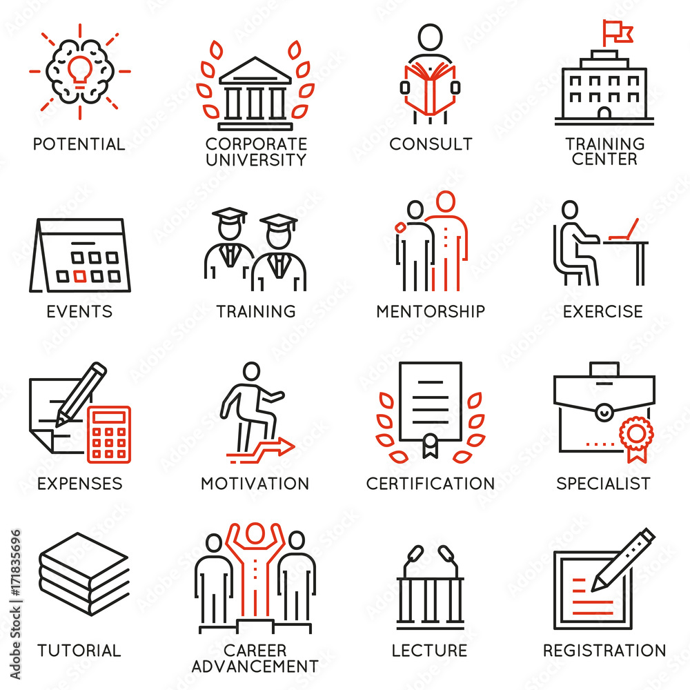 Business Training Icons