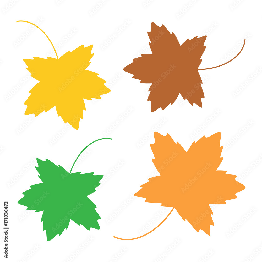 Yellow Fall Leaf Clipart