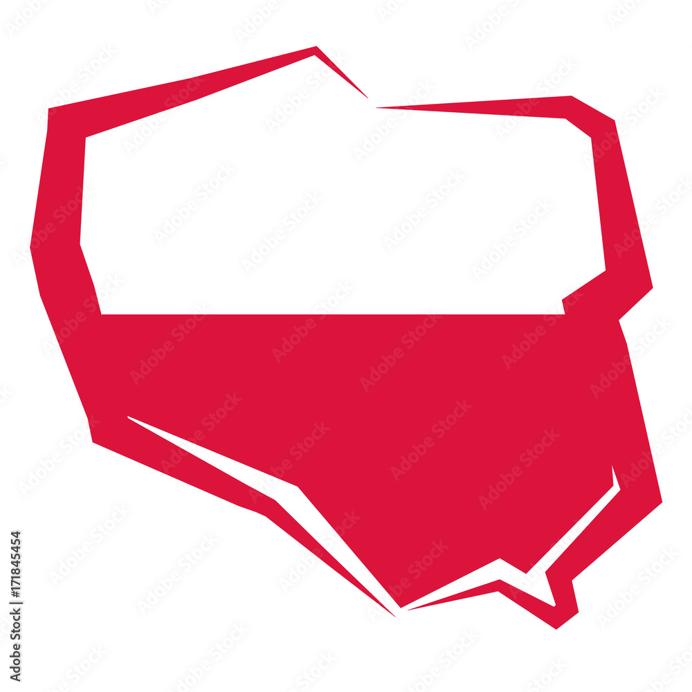 Mapa Polski Stock Vector | Adobe Stock