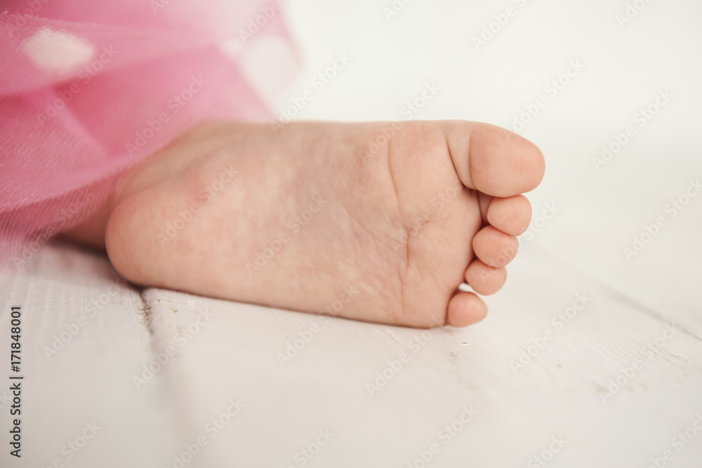 Little girl's leg Stock Photo | Adobe Stock