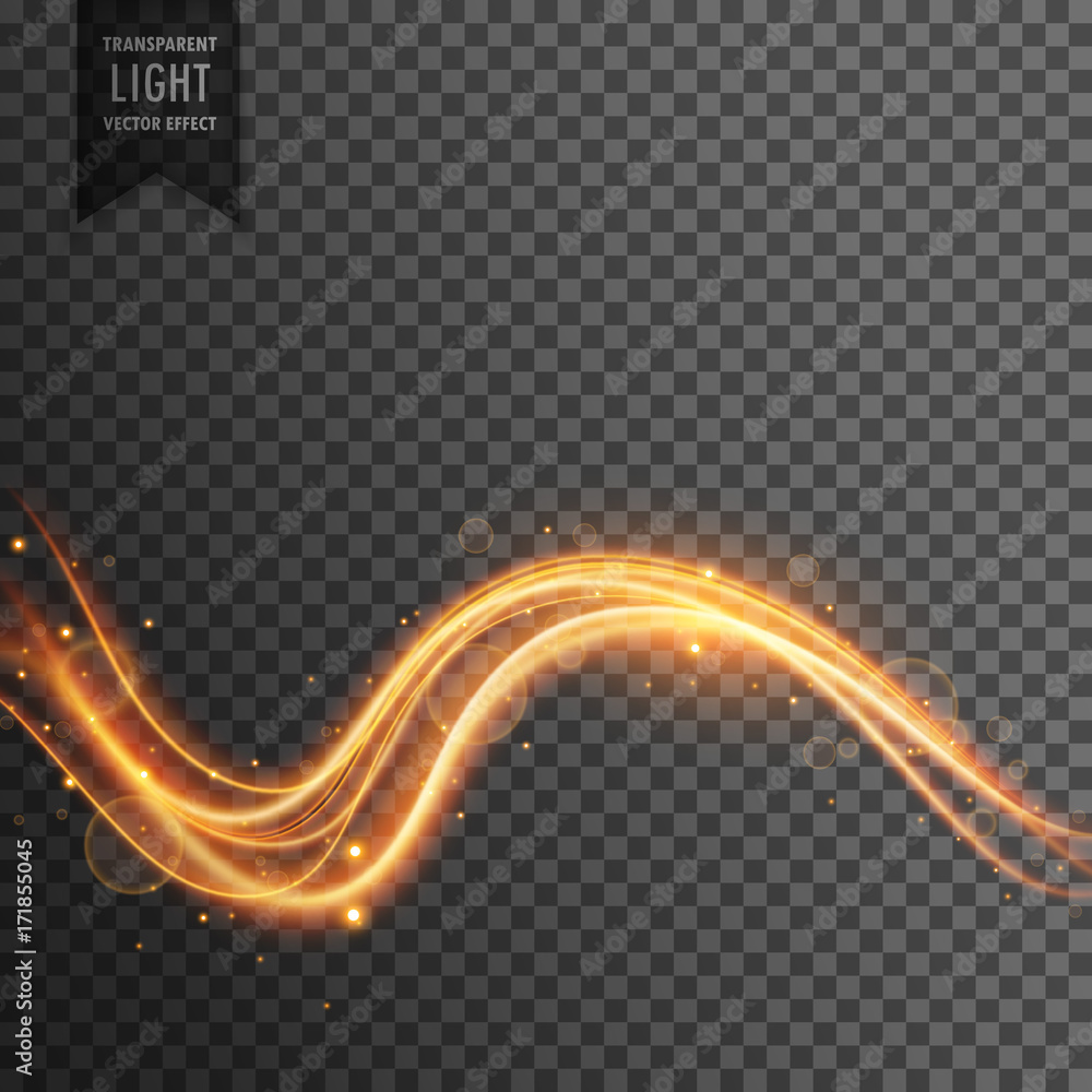 wavy transparent light effect vector background Stock Vector | Adobe Stock