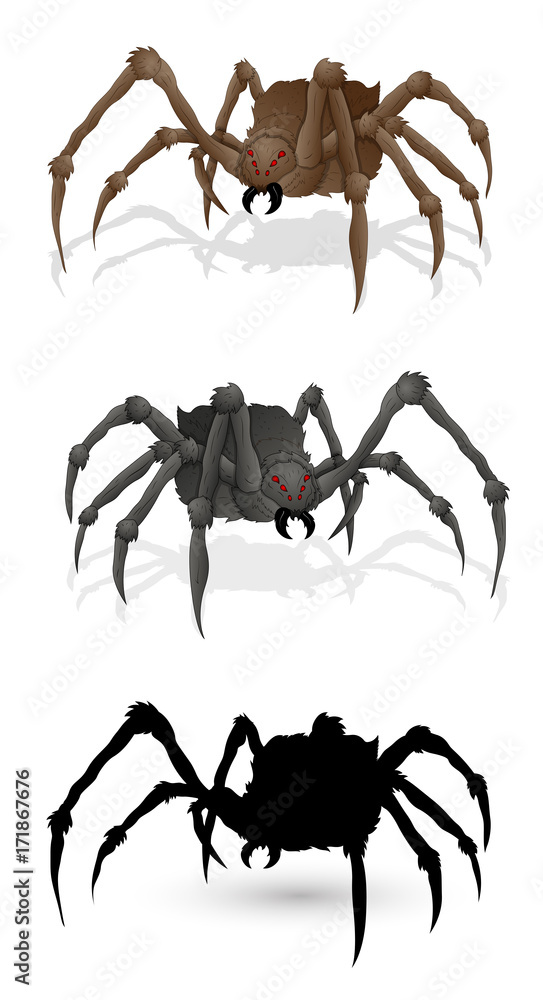 Spiders - clip-art vector illustration Stock Vector | Adobe Stock
