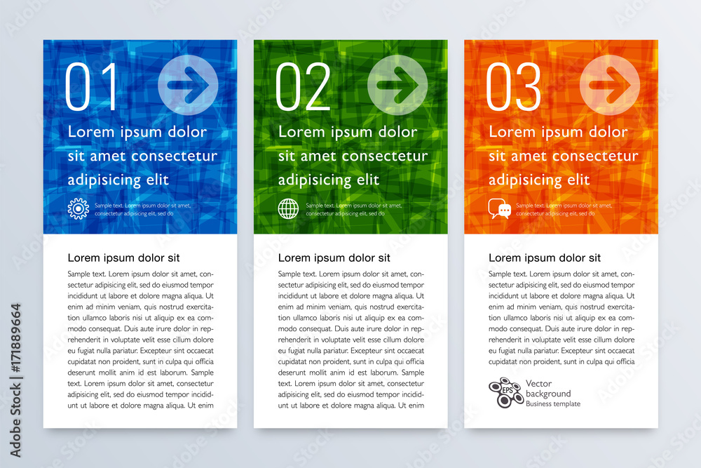 Infographics Web Banner & Label Design Stock Vector | Adobe Stock